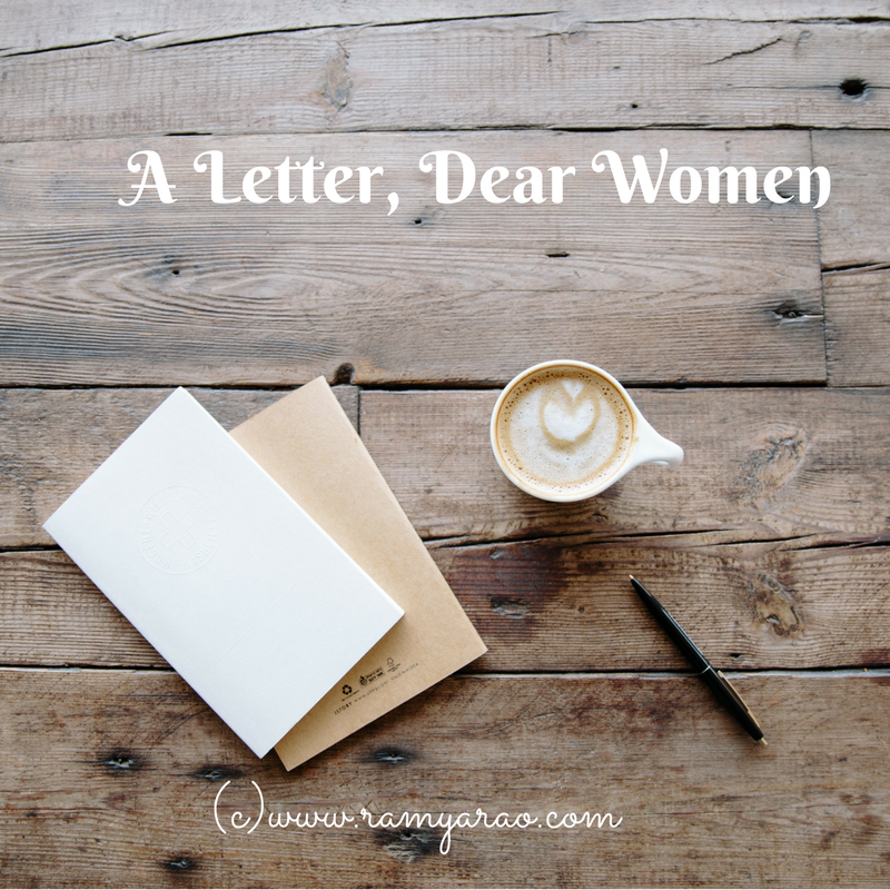 A Letter, Dear Women – Words & Me